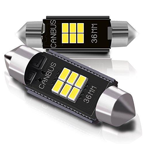 LED Bulb Car Interior Dome & License Plate Light 36mm Canbus 900 Lumens